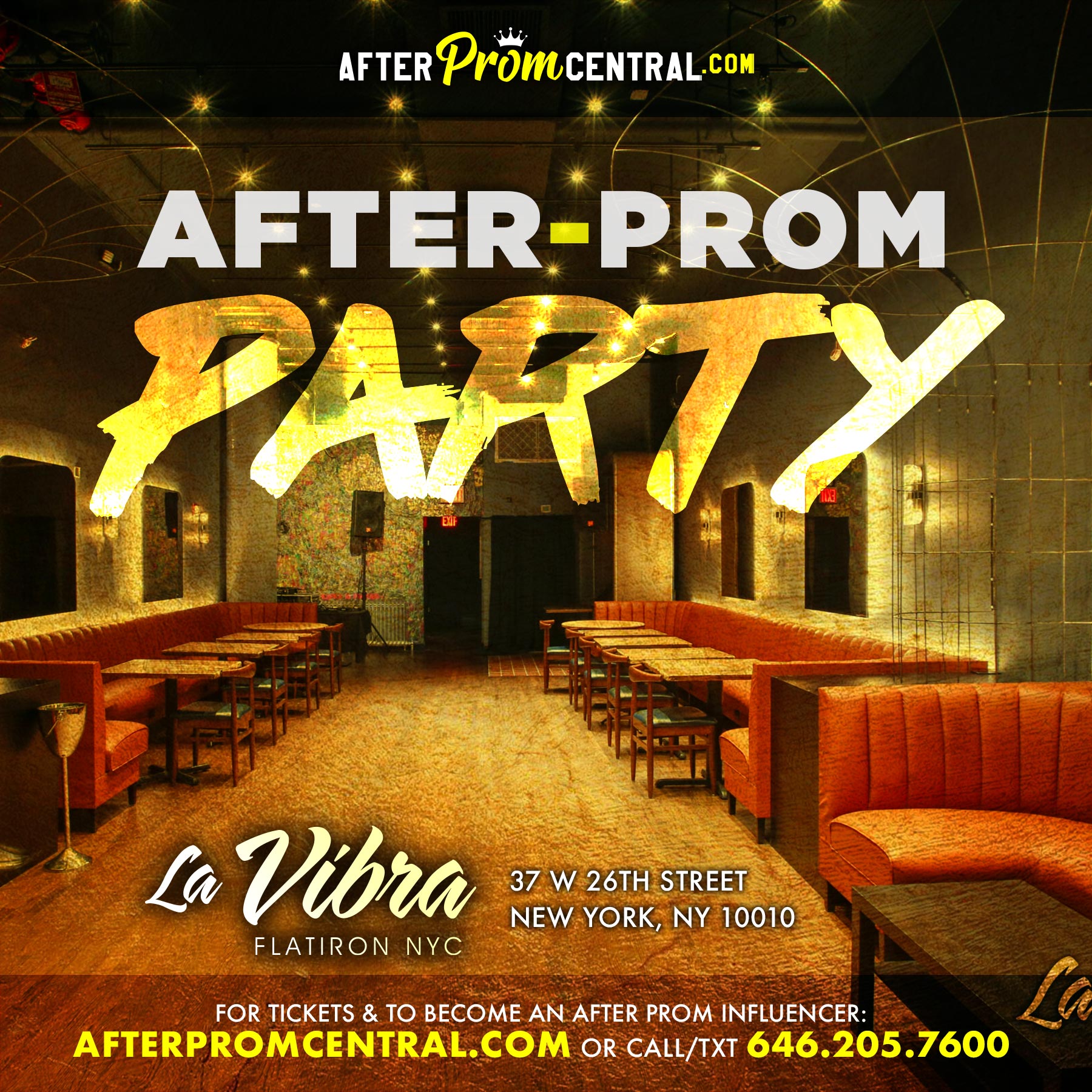 After Proms at La Vibra NYC – Celebrate in Style, Seniors!