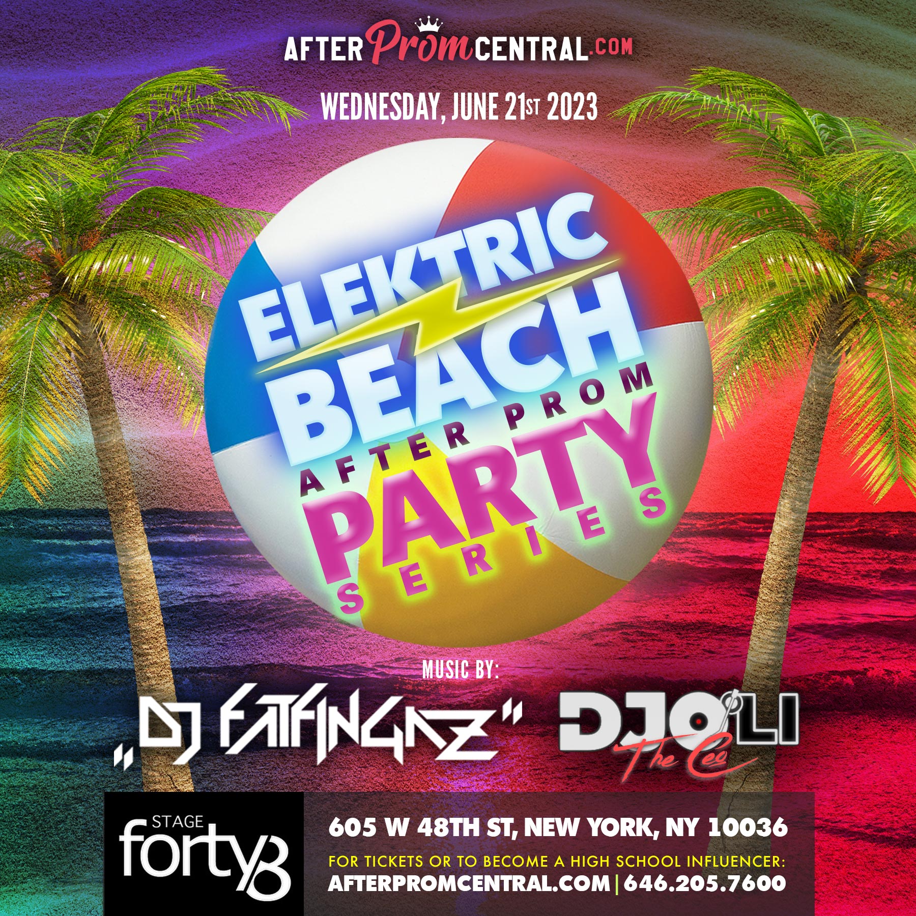 After Proms at Stage 48 in New York City 6/21 & 6/22 HK Hall